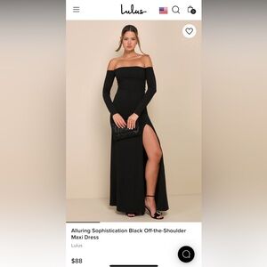 Lulus | Dresses | Lulus Black Off Shoulder Dress | Poshmark